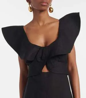 Johanna Ortiz Ruffled Midi Dress