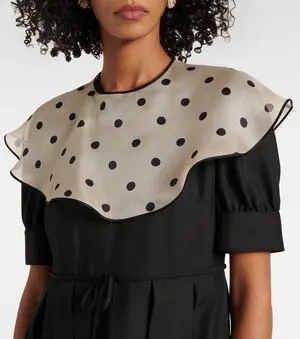 Valentino Garavani Polka Dot Silk Minidress