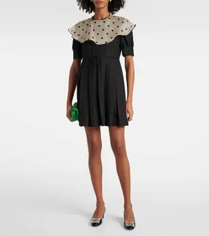 Valentino Garavani Polka Dot Silk Minidress