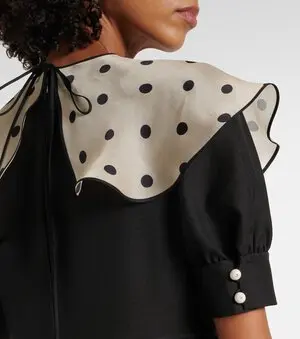 Valentino Garavani Polka Dot Silk Minidress