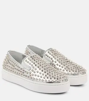 CHRISTIAN LOUBOUTIN Spikeboat Slip-on Sneakers