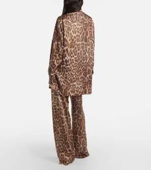 Stella McCartney Leopard-print Viscose Shirt