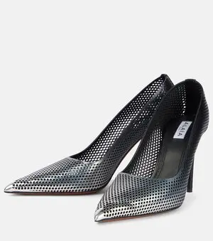 Alaïa 90 Ombré Leather Mesh Pumps