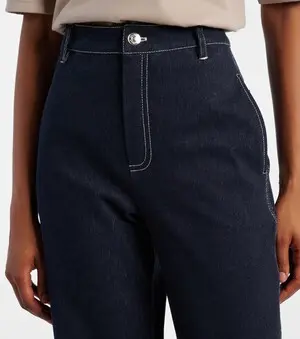 Max Mara Zibello High-rise Straight Jeans - Blue