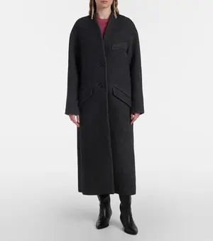 MARANT ETOILE Eris Wool-blend Coat - Grey
