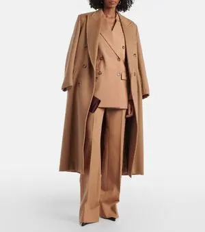 Stella McCartney Striped Double-breasted Wool Blazer