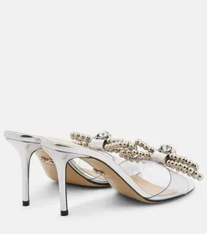 Mach & Mach Double Bow Embellished Sandals