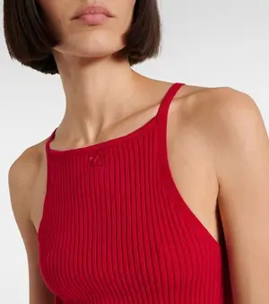 COURREGES Courrèges Signature Pointy Top - Red