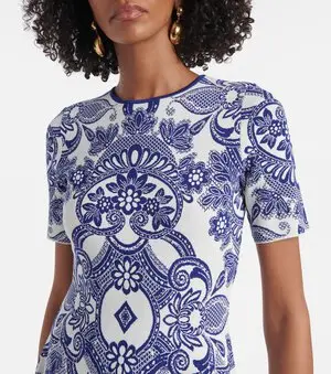 Etro Paisley Mini Dress - Blue