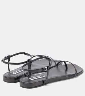 JIL SANDER Leather Thong Sandals