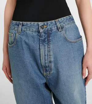 Alaïa Cropped Barrel-leg Jeans