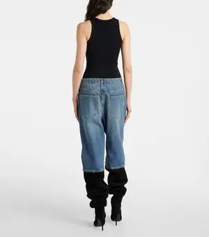 Alaïa Cropped Barrel-leg Jeans