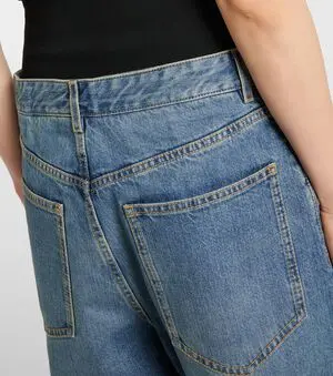 Alaïa Cropped Barrel-leg Jeans