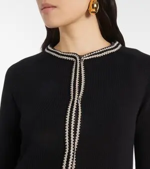 Max Mara Zenobia Cotton Cardigan - Black