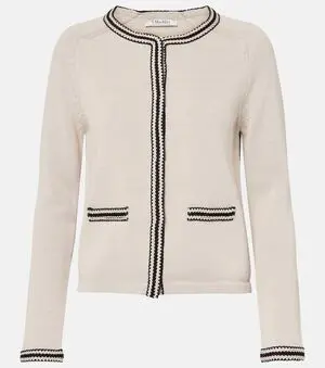 Max Mara Zenobia Cotton Cardigan - White