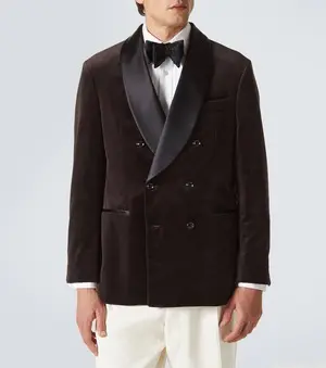 Brunello Cucinelli Cotton Velvet Tuxedo Jacket