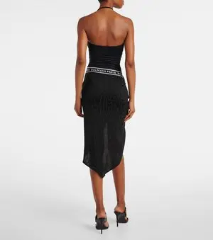 Balmain Logo Beach Cover-up - Black