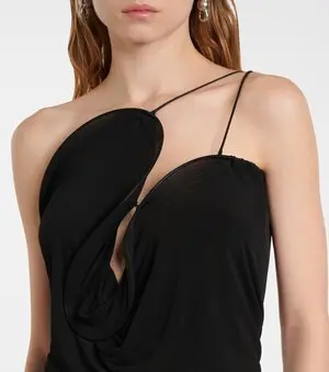 Christopher Esber Asymmetric Jersey Midi Dress
