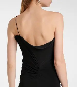 Christopher Esber Asymmetric Jersey Midi Dress