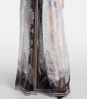 Elie Saab Printed Maxi Dress - Black