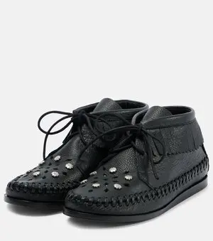 Isabel Marant Étoile Erkee Leather Moccasins - Black