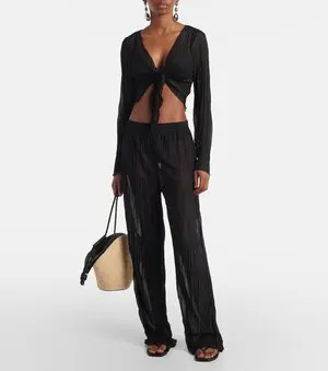 Jade Swim Dania Crop Top - Black