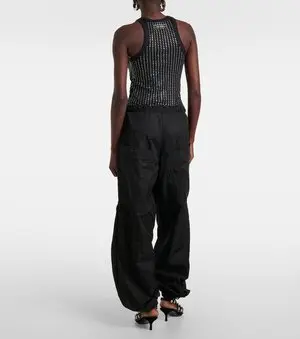 Attico Wide-leg Technical Pants