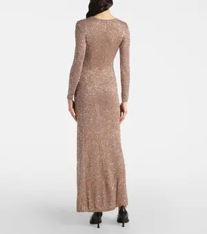 Balenciaga Sequined Maxi Dress