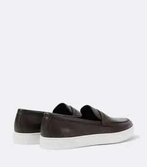Manolo Blahnik Ellis Leather Loafers
