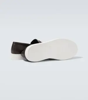 Manolo Blahnik Ellis Leather Loafers