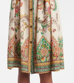 Etro Paisley Print Midi Shirtdress