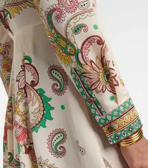 Etro Paisley Print Midi Shirtdress