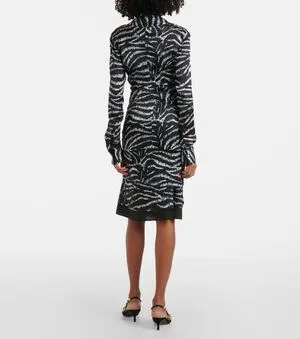 Attico Zebra-print Satin Shirt