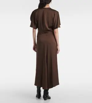 Isabel Marant Étoile Keany Satin Midi Dress