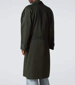 Balenciaga Belted Cotton Car Coat