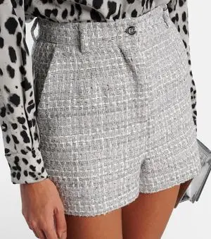 Dolce & Gabbana Quadri-check-tartan Tweed Shorts