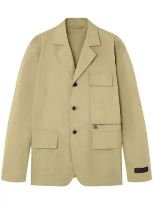 Versace Single-breasted Gabardine Blazer