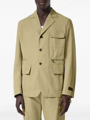 Versace Single-breasted Gabardine Blazer