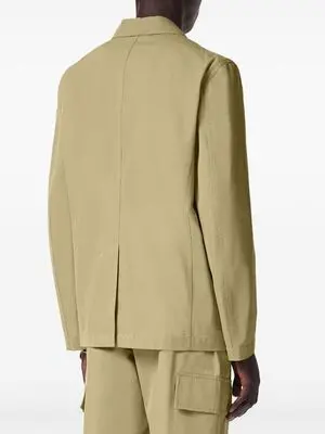 Versace Single-breasted Gabardine Blazer