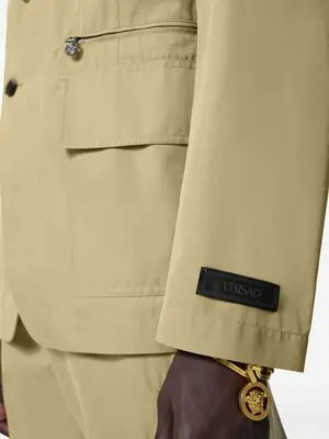 Versace Single-breasted Gabardine Blazer