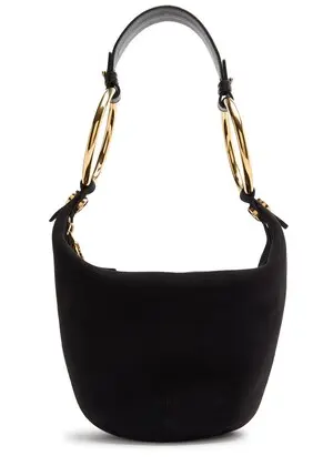 Black Suede Shoulder Bags