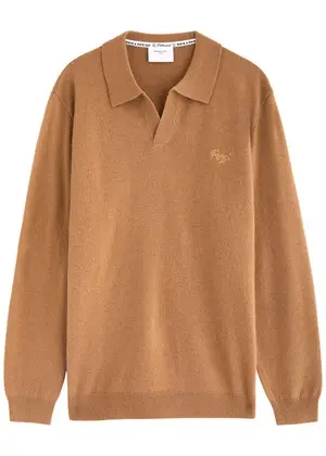 PERCIVAL Network Wool-blend Polo Jumper
