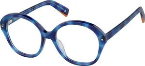 Zenni Vintage Round Eyeglasses Blue