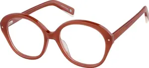 Zenni Vintage Round Eyeglasses Brown