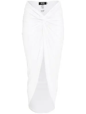 AMIR SLAMA Gathered Midi Skirt