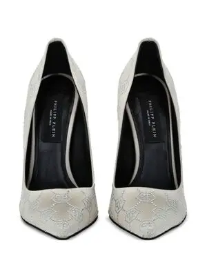 Philipp Plein Monogram Strass Pumps