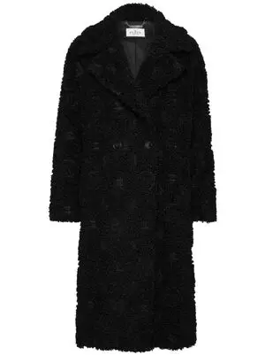 Philipp Plein Monogram Fur Overcoat