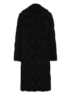 Philipp Plein Monogram Fur Overcoat