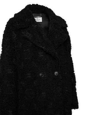 Philipp Plein Monogram Fur Overcoat