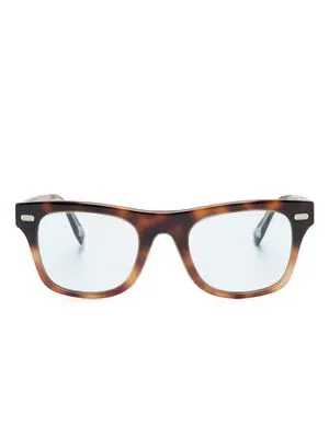 Brunello Cucinelli Wayfarer-frame Sunglasses - Brown